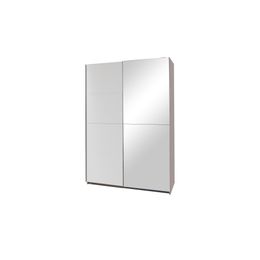 Schwebetürenschrank Queen - weiß - 135 cm - 198 cm - 65 cm - Sconto