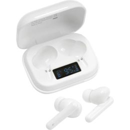 Hanseatic HWE-23 wireless In-Ear-Kopfhörer (LED Ladestandsanzeige, Bluetooth), weiß