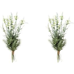 Kunstpflanze Salvien-Mix-Busch Salvie, Creativ green, Höhe 48 cm, weiß