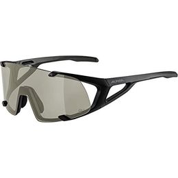 Alpina Hawkeye Q-Lite Sportbrille black matt/mirror black