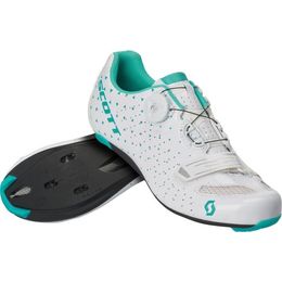 Scott Road Comp Boa Lady Schuh gloss white/turquoise blue 37