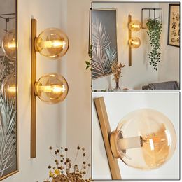 hofstein Rascoupet Wandleuchte Gold, 2-flammig