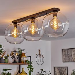 hofstein Koyoto Deckenleuchte Glas 30 cm Klar, 3-flammig