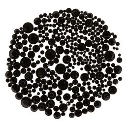 buttinette Strasssteine, schwarz, 2–7 mm Ø, 300 Stück