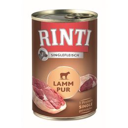 Rinti Singlefleisch Lamm pur 12 x 400g getreidefreies Hundefutter