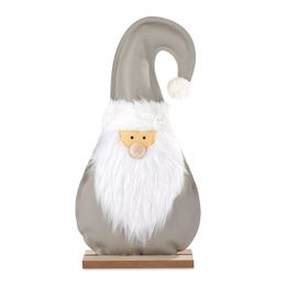 Baden Weihnachtsmann aufsteller nikolaus grau weihnachtsdeko 38 cm