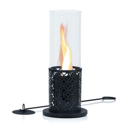 Zelsius Tischfeuer Tischkamin für Indoor und Outdoor mit wirbelnder Flamme, Schwarz