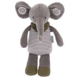 Sterntaler - Kuscheltier EDDY ELEFANT (24cm) mit Rassel in grau