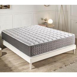 Memory Foam Matratze - Höhe 30 cm - 13 Komfortzonen - 5 cm Memory Gel - Elastisch und nicht verformbar 120x190