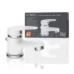 EISL® Eisl SPEED Waschtischarmatur mit Zugstange, Wasserhahn Bad mit Ablaufgarnitur, Mischbatterie Waschbe