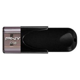 Pny Technologies PNY Attaché 4 2.0 USB-Stick (USB 2.0, Lesegeschwindigkeit 25 MB/s), schwarz