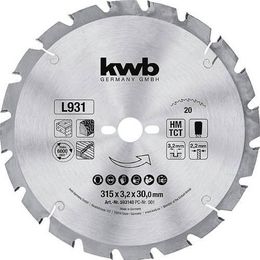 kwb 593140 Kreissägeblatt 315 x 30 mm 1 St.