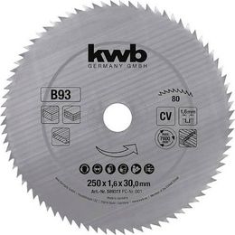 kwb 589311 Kreissägeblatt 250 x 30 mm 1 St.