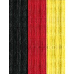 Flauschvorhang 56x185cm ( Schwarz-Rot-Gelb ), perfekter Insekten- und Sichtschutz für Ihren Wohnwagen / Caravan, viele Farben erhältlich