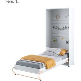 Lenart Schrankbett Wandbett Concept Pro CP03 90x200 vertikal weiß matt