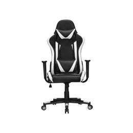 Yaheetech - Gaming Stuhl Bürostuhl Kunstleder Drehstuhl Racingstuhl Computerstuhl Hoch Rücken Ergonomisches Design mit Kopfstütze und Lendenkissen