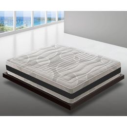 Materassiedoghe Memory Foam-Matratze - 28 cm hoch - Mit 5 cm Memory - Orthopädie - Elastisch und nicht verformbar 100x190