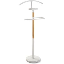 Versa Holstebro Moderner und multifunktionaler Herrendiener mit 2 Haken oder Aufhängern für Männer- oder Damenkleidung, Maßnahmen (h x l x b) 112 x 28,8 x