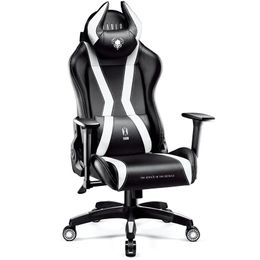 X-Horn 2.0 Gaming Stuhl Computerstuhl ergonomischer Bürostuhl Gamer Chair Schreibtischstuhl Schwarz-Weiß: King Size - Diablo