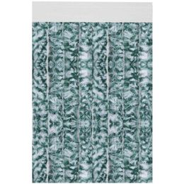 Arsvita - Flauschvorhang 80x185 cm in Meliert dunkelgrün - weiß, perfekter Insekten- und Sichtschutz für Ihre Balkon- und Terrassentür, viele Farben