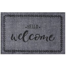 MD-Entree - md Entree Ambiance Eingangsmatte - Teppichmatte - Küchenteppich: 50x75 cm, hello welcome