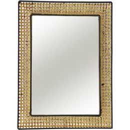 INDA-EXCLUSIV - Wandspiegel gold schwarz Eckig-D66288-eckig