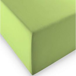 Boxspring- und Wasserbetten Jersey-Spannlaken comfort xl Farbe 7041 apfelgrün 140 - 160 x 200 - 220 cm - Fleuresse