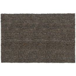 Golze - Kokos-Veloursmatte - Eingangsmatte - Teppich - Türmatte : grau, 40x60 cm, 16 mm