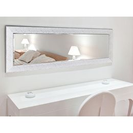 Mirrors and More Wandspiegel vicky Ganzkörperspiegel mit Rahmen Silber Weiß 50x150 cm