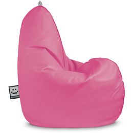 Happers - Sitzsack Birne Relax aus Kunstleder für Outdoor oder Indoor Rosa Kids Rosa - Rosa