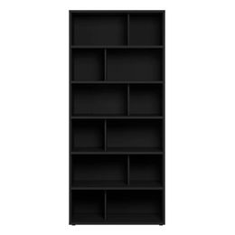 Miliboo - Design Bücherregal aus hellem Holz epure - Schwarz
