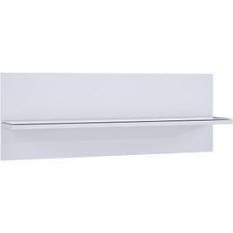 Wandboard Weiß Weiß Wandregal Modern - 120,1x43,4x21,9 cm (BxHxT) - Bücherregal Hängeregal Wandpaneel - [Pierpoint.nine] Wohnzimmer Wohnstube Büro