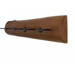 Licht-Erlebnisse - Treibholz Wandhaken Holz Garderobe 49,5 cm Modern - Natur Holz