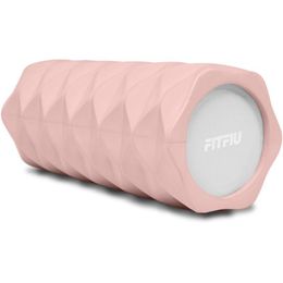 Fitfiu Fitness - Schaumstoffrolle roller-pat rosa für Pilates und Fitnessübungen, Schaumstoffrolle, Übungsrolle, 14cm Durchmesser mit Entlastung,