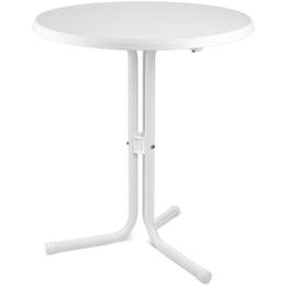 Stehtisch Bistrotisch Emma Ø60cm Weiß - Beautissu