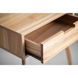 Beistelltisch mit Schublade Acina, Aus fsc® zertifiziertem Akazienholz, Braun, Holz braun, mdf braun - braun - Wenko