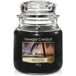 yankee candle - black coconut classic medium jar 411G