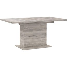 Esstisch Sandeiche Sandeiche Ausziehbar Modern - 160x76,6x90 cm (BxHxT) - Tisch Eszimmertisch Küchentisch - [Lucienne.one] Esszimmer Küche Wohnzimmer