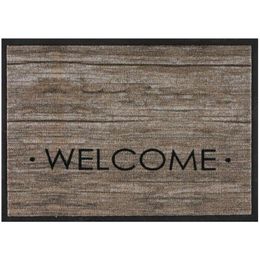 MD-Entree - md Entree Impression Eingangsmatte - Teppichmatte - Küchenteppich: 60x80 cm, wood welcome