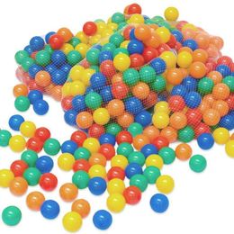 600 bunte Bälle für Bällebad 6cm Babybälle Plastikbälle Baby Spielbälle - bunt - LittleTom