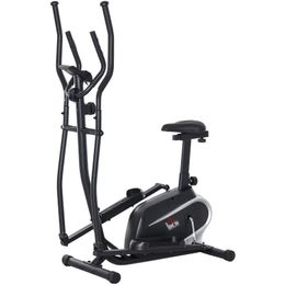 HOMCOM Heimtrainer mit LCD-Anzeige Schwarz 103 cm x 62 cm x 151 cm - Schwarz