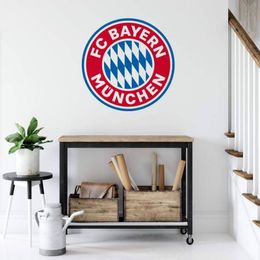 FC Bayern München Logo Rund 120x120cm Wandtattoo Fußball Aufkleber Küche - Fc Bayern München
