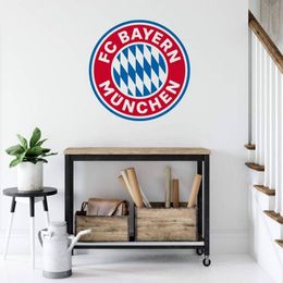 FC Bayern München Logo Rund 100x100cm Wandtattoo Fußball Aufkleber Küche - Fc Bayern München