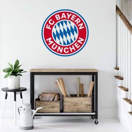 FC Bayern München Logo Rund 40x40cm Wandtattoo Fußball Aufkleber Küche - Fc Bayern München