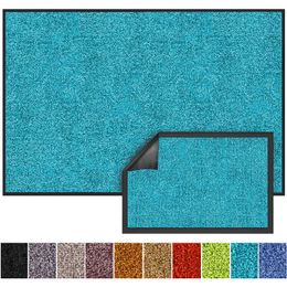 Floordirekt - Schmutzfangmatte Rhine Türkis 90 x 600 cm - Türkis