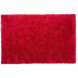 Beliani Teppich Rot 140 x 200 cm Hochflor Getuftet universelle Design Klassisch - Rot