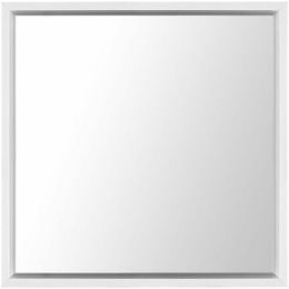 Beliani Wandspiegel Weiß 50 x 50 cm Quadratisch Traditionell Modern - Weiß