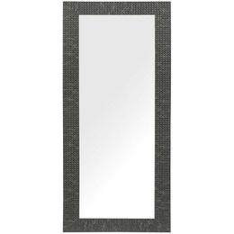 Beliani Wandspiegel Schwarz 50 x 130 cm Kunststoff Rechteckig Modern - Schwarz