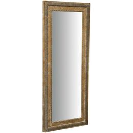 Biscottini Spiegel Wandspiegel und vertikale/horizontale Hängespiegel L35xPR4xH82 cm antiksilberfarben