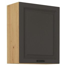 Hängeschrank 60 cm Stilo Grau + Eiche Artisan Küchenzeile Küchenblock Küche